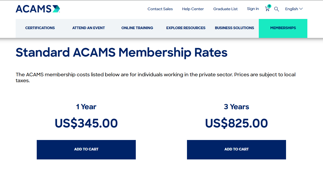 CAMS Certification (2025) Detailed Guide - MENTOR ME CAREERS